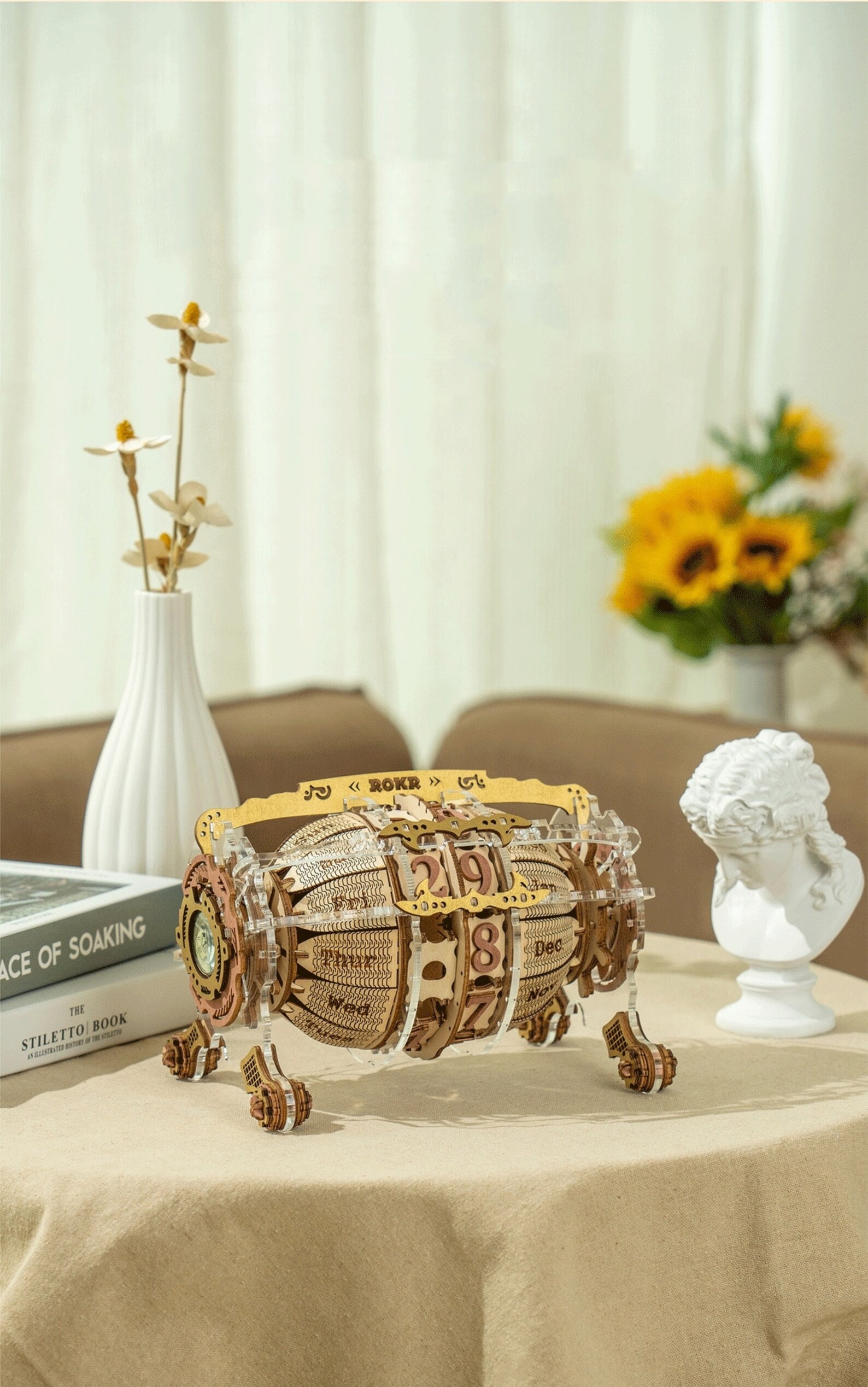 Time Engine Calendar 3D Wooden Puzzle Zodiac Wall Clock 3D - Etsy