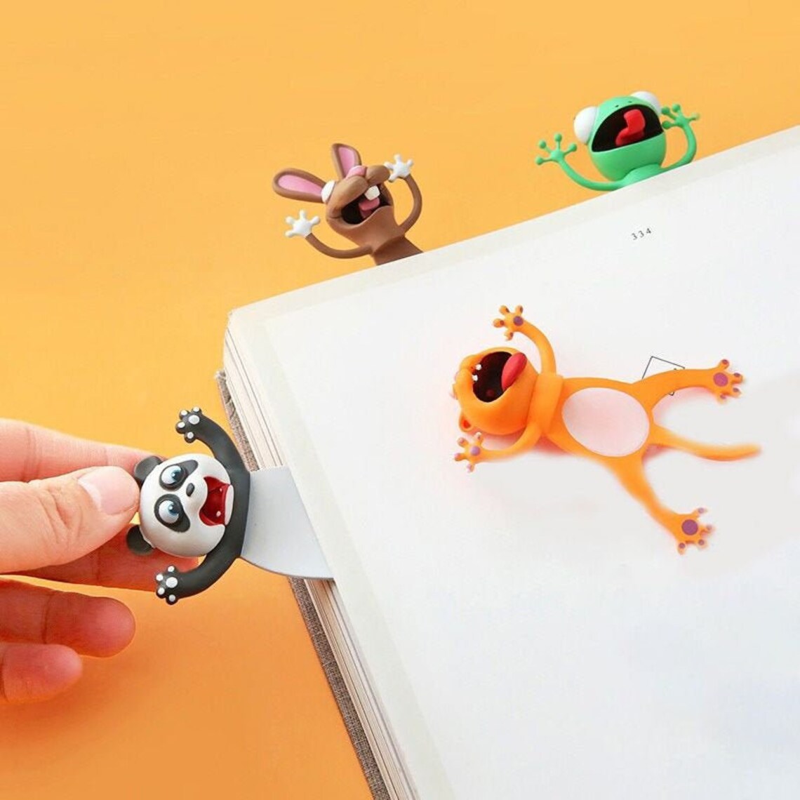 Animals 3D Bookmarks Kids Bookmark Corgi Page Holder Wolf - Etsy