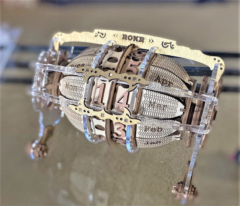 Time Engine Calendar 3D Wooden Puzzle Zodiac Wall Clock 3D - Etsy