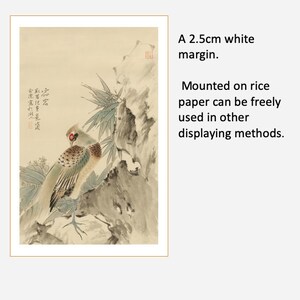 Pheasant Bamboo Scroll Painting: Asian Wall Art Print - Etsy