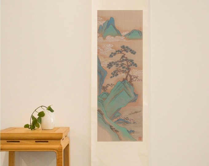 Y5115 KAKEJIKU Inari Dakini Japan Hanging Scroll Interior Wall Decor ...