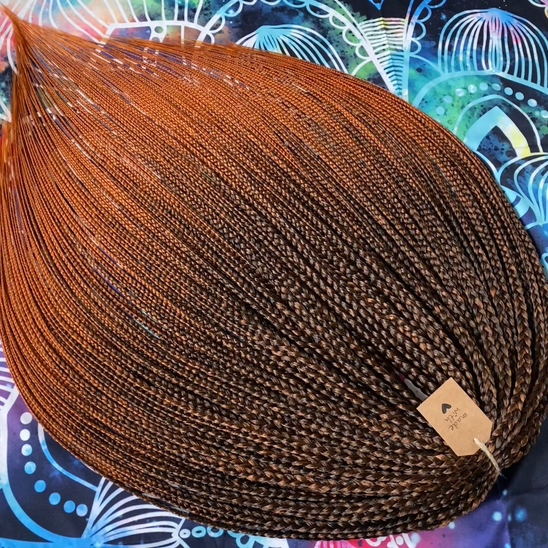 Foxy Double Ended De Braids, Full Set, Ombre Dark Brown to Ginger ...