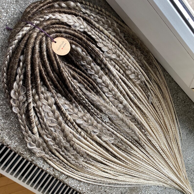 Boho Dreadlocks Mix of Double Ended Dreadlocks and De Braids - Etsy