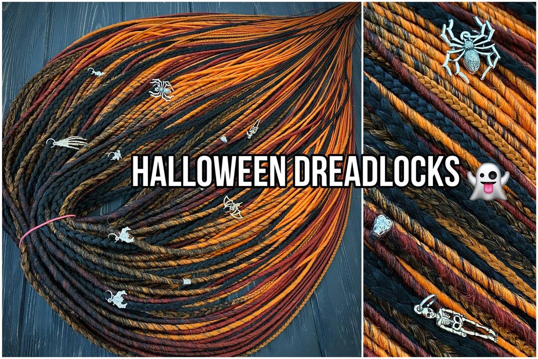 Halloween Synthetic Dreadlocks, Mix of Double Ended Dreadlocks and De ...