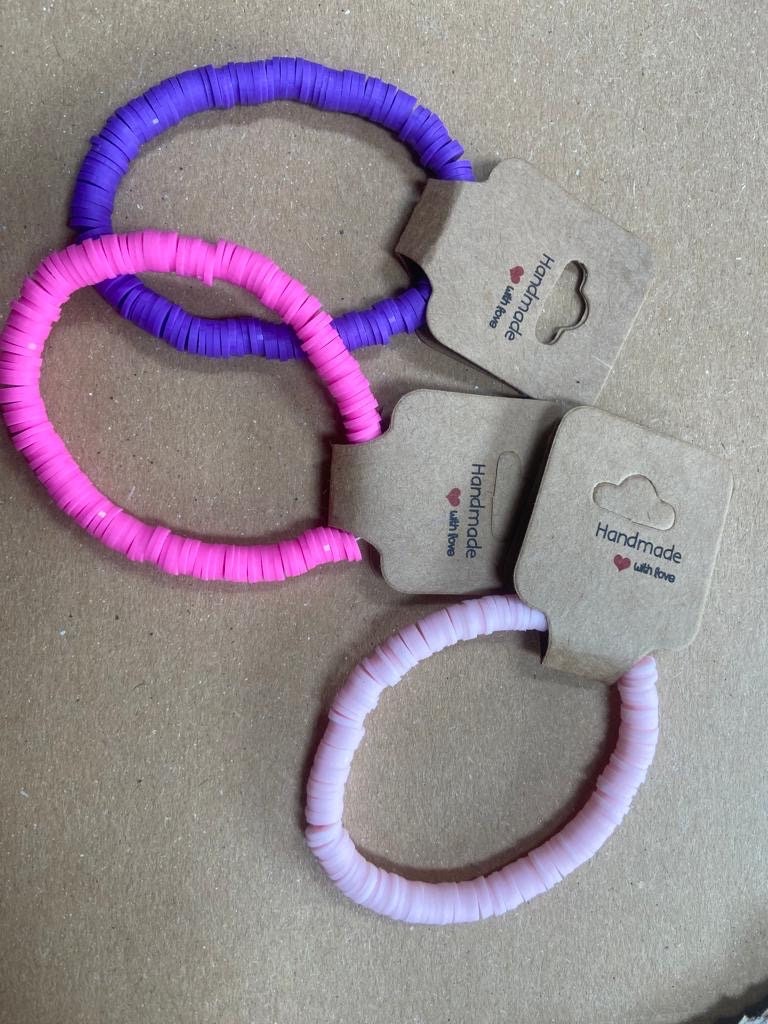 Customisable Clay Bead Bracelets - Etsy