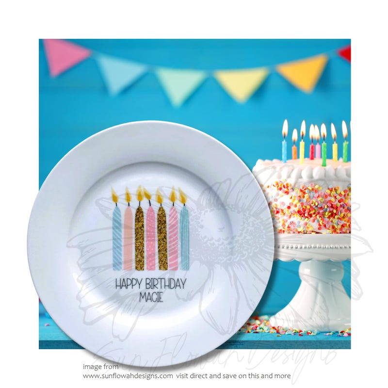 Birthday Plate - Etsy