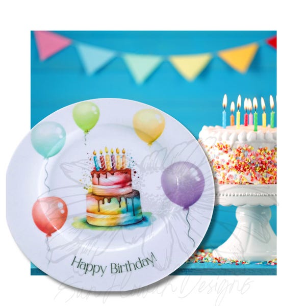 Birthday Plate - Etsy