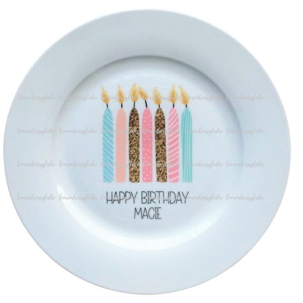 Birthday Plate - Etsy