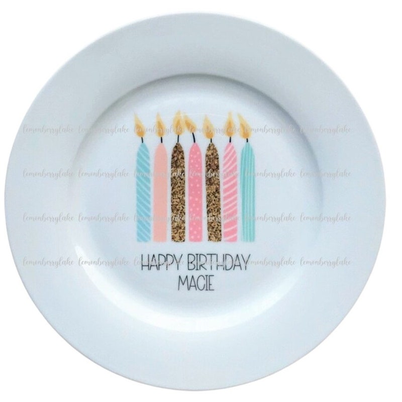 Birthday Plate - Etsy