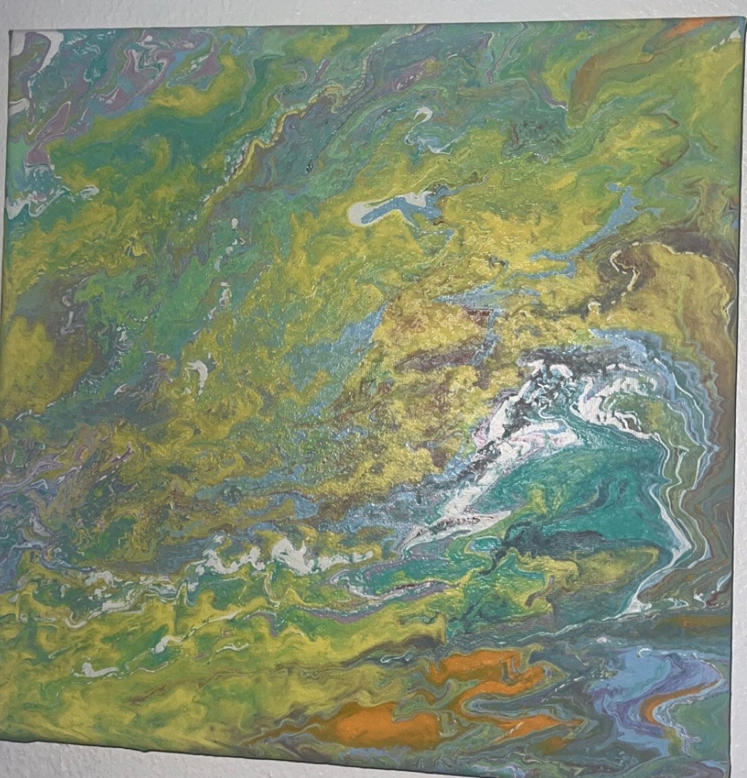 Ocean Theme Abstract Painting - Etsy