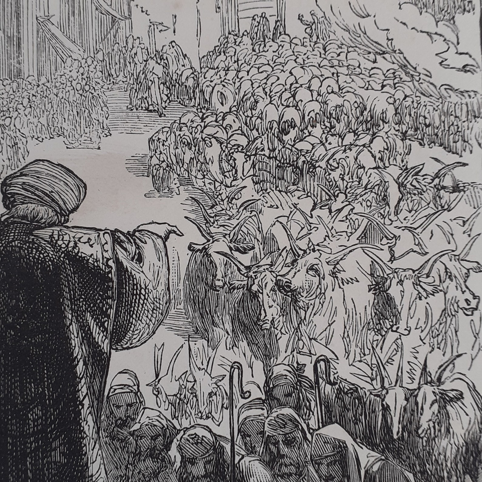 The Offerings at the Dedication Vintage Victorian Bible Print Religious ...