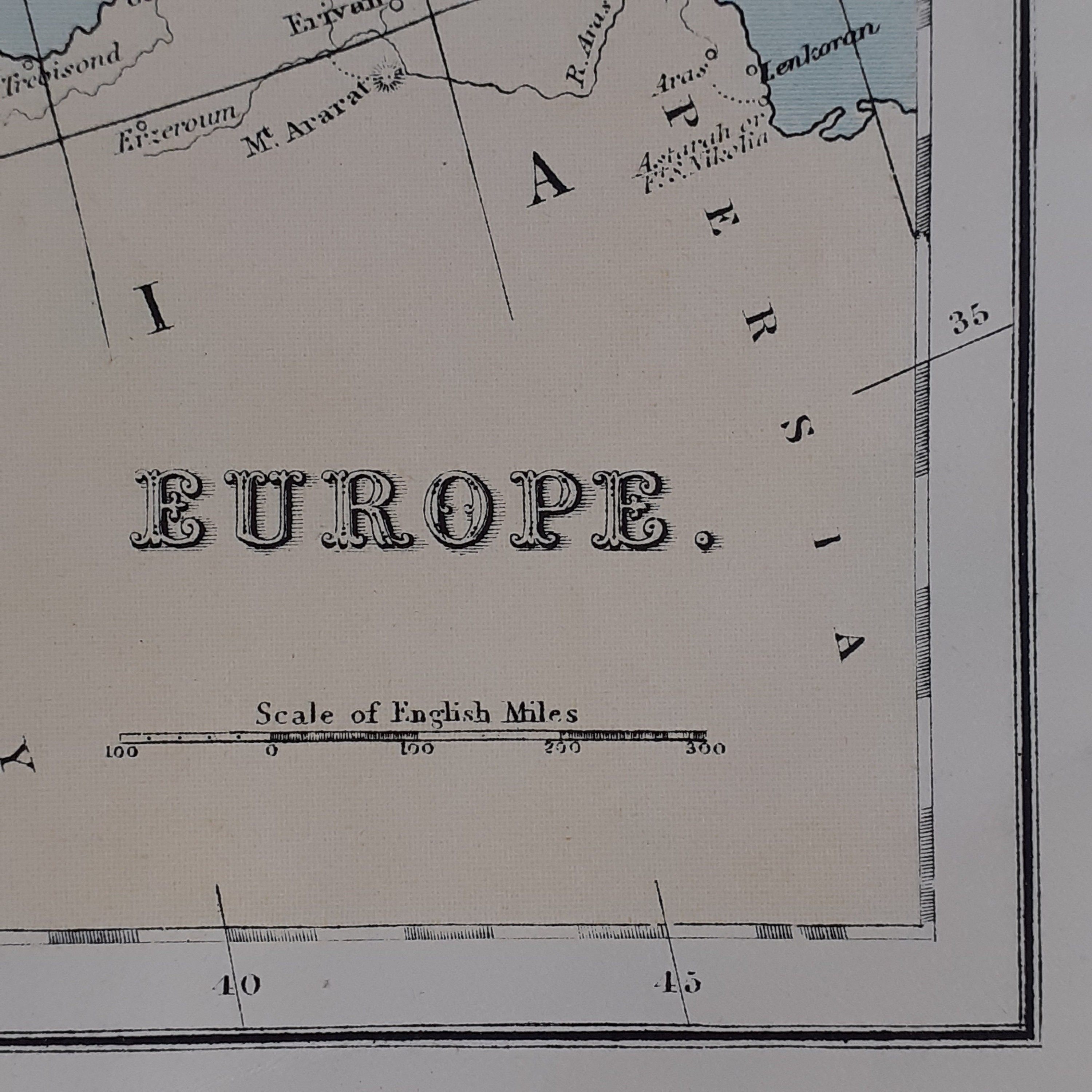 Vintage Map of Europe, Ca 1900s, Victorian Map From Vintage ...