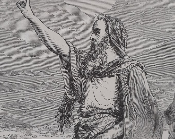 Old Moses & Exodus Route Map (1815) Vintage Bible Atlas Poster - Etsy