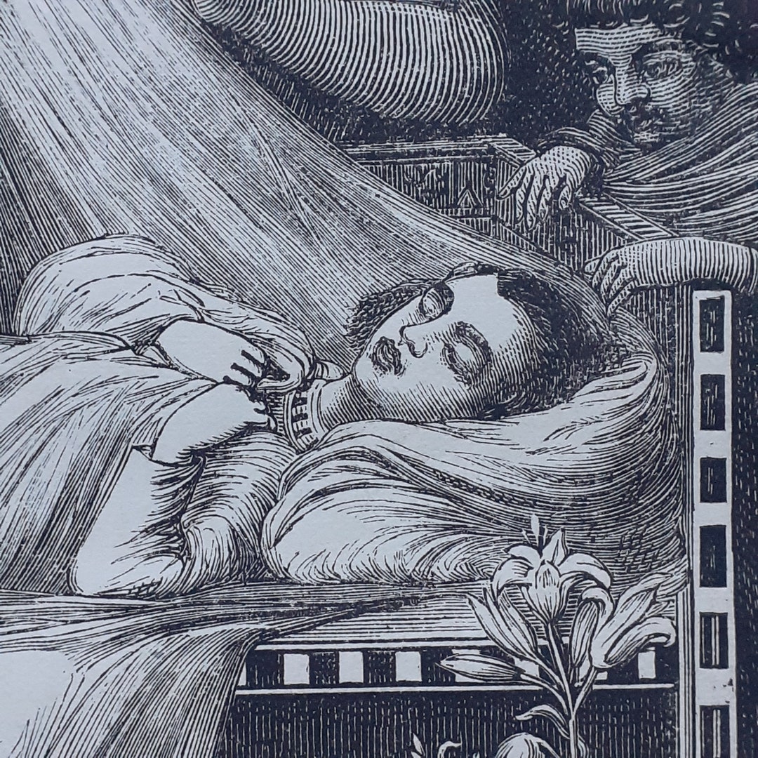 The Death of the First Born - Vintage Bible Print - Etsy