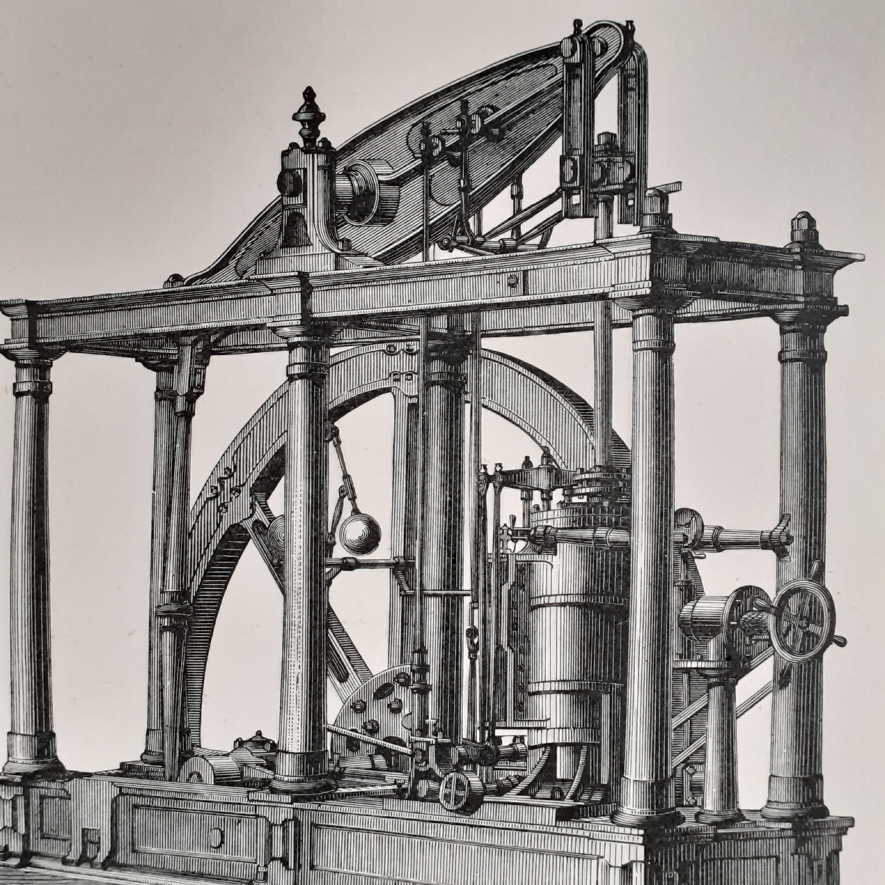 Steam Engine Ca 1900s Victorian Print From Vintage - Etsy UK