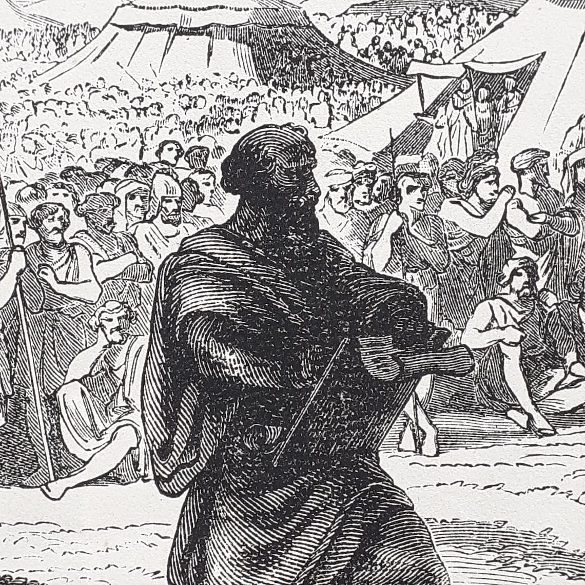 Moses Numbering the People Vintage Victorian Bible Print by - Etsy