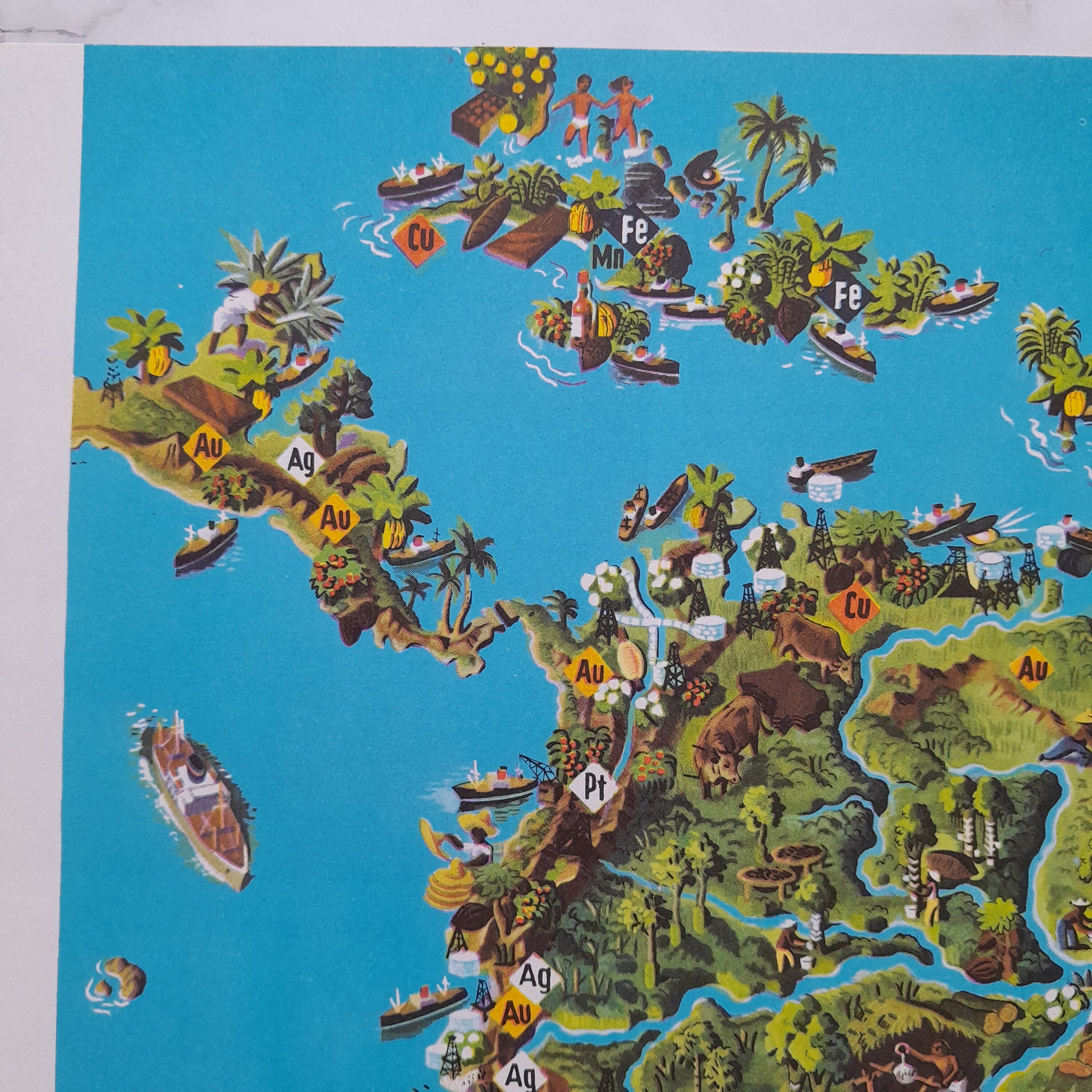 Pictorial Map: Latin America – Production, Mineral Resources and Trade ...