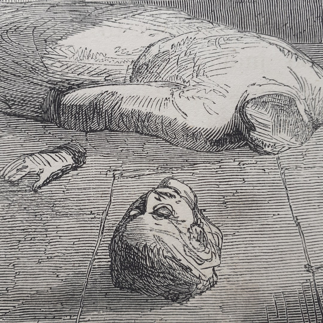 The Fall of Dagon – Vintage Victorian Bible Print – Religious Print ...