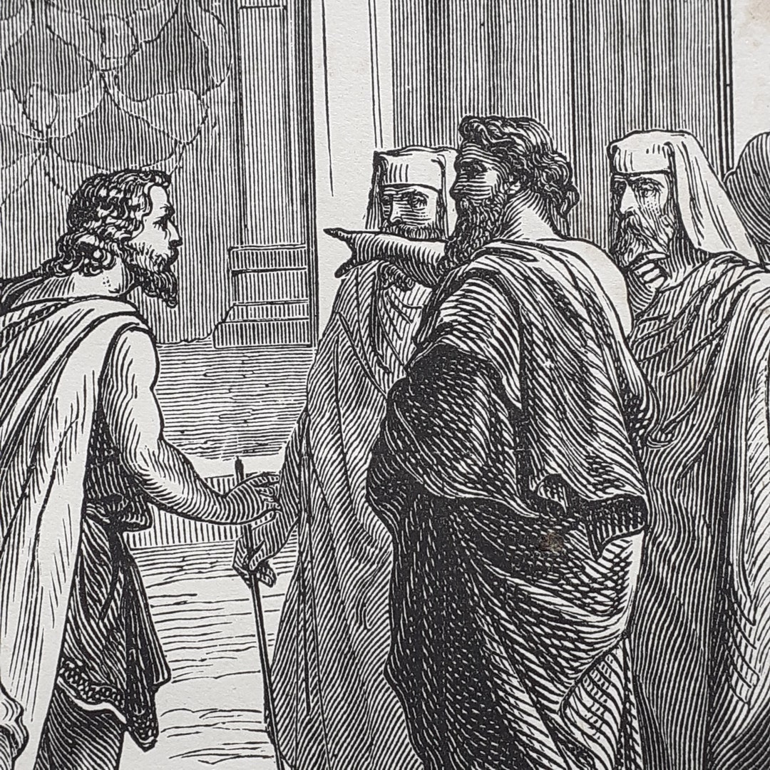 The Setting up of the Tabernacle – Vintage Victorian Bible Print by ...