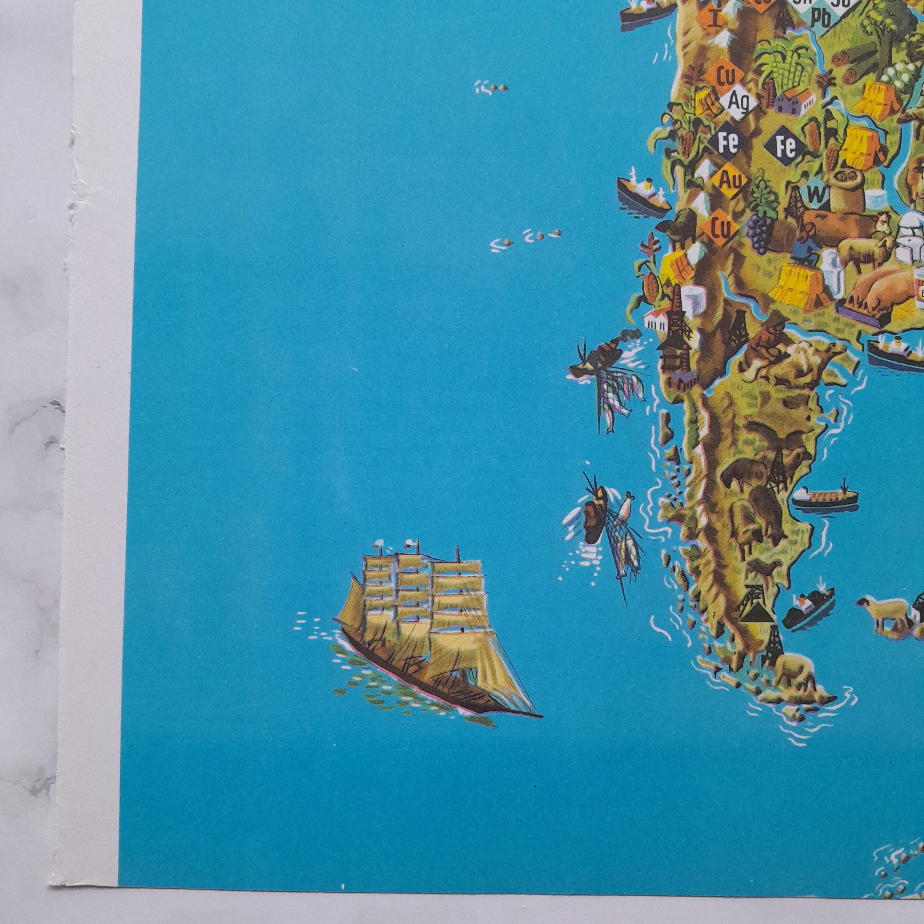 Pictorial Map: Latin America – Production, Mineral Resources and Trade ...