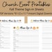 Church Event Sign in Sheets , Fall Theme, Digital Download / PDF ...