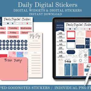 Digital Stickers, Widgets, Stickers, Date Dots, Instant Download ...