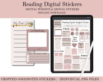 Reading Digital Stickers, Digital Stickers, Stickers, Widgets, Instant ...