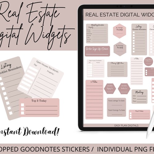 Real Estate Stickers / Digital Stickers / Instant Download / - Etsy