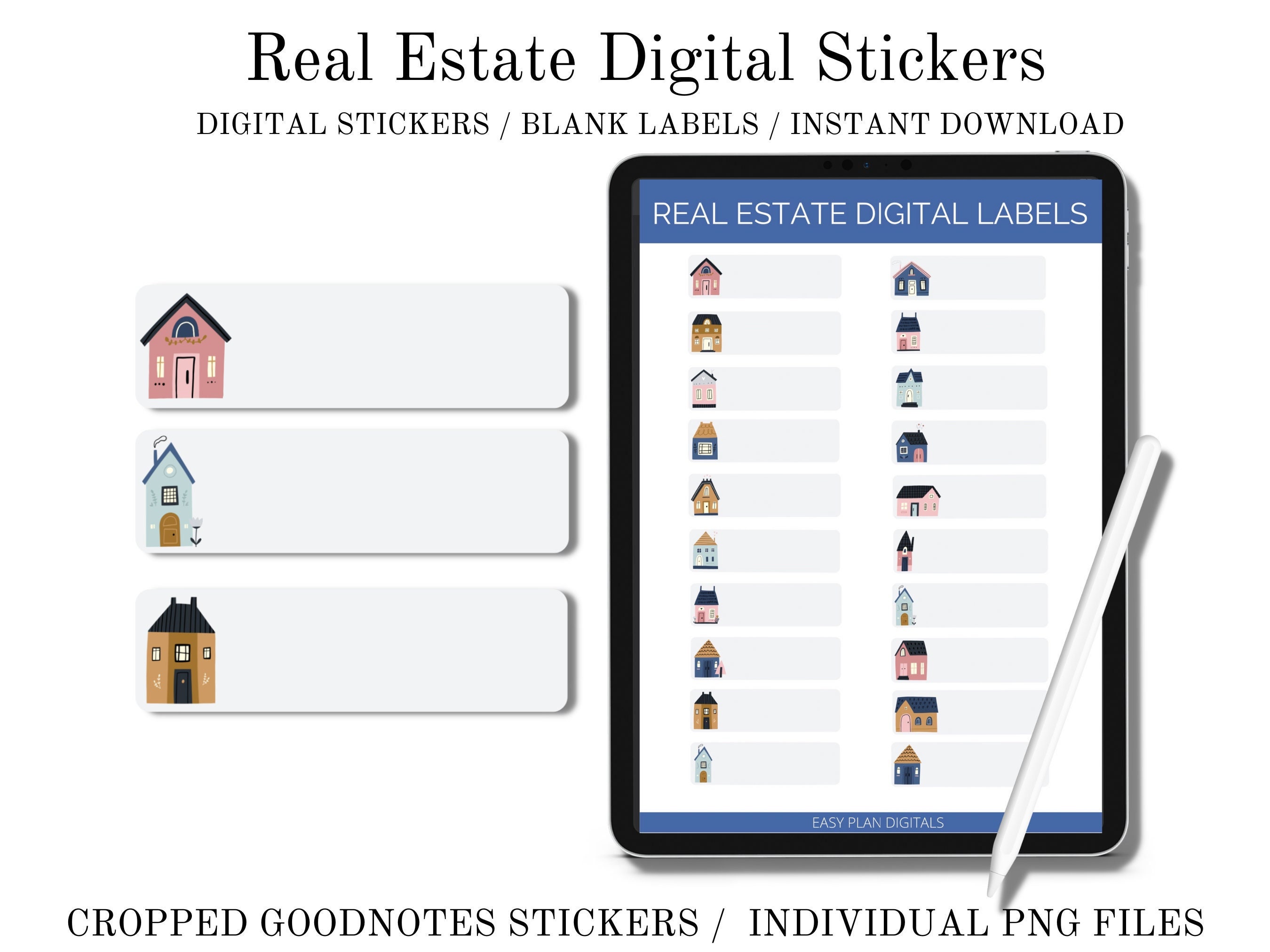 Real Estate Stickers / Digital Stickers / Label Stickers / Instant ...
