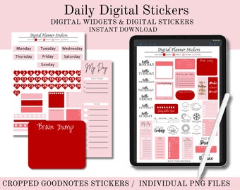 Digital Stickers, Widgets, Stickers, Date Dots, Instant Download ...