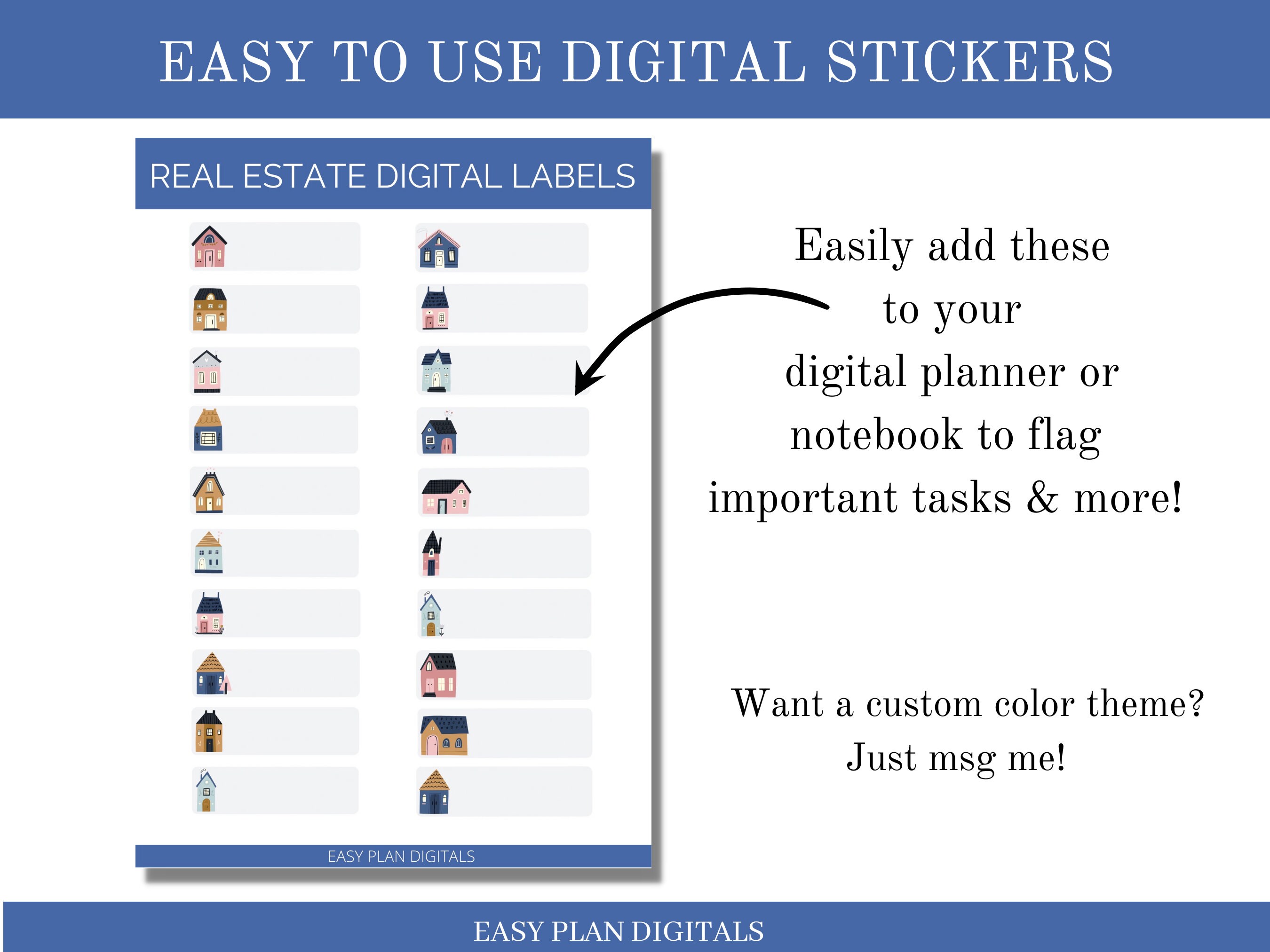 Real Estate Stickers / Digital Stickers / Label Stickers / Instant ...