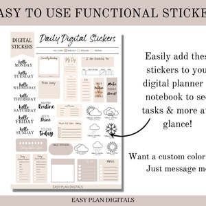 Digital Stickers, Widgets, Stickers, Date Dots, Instant Download ...