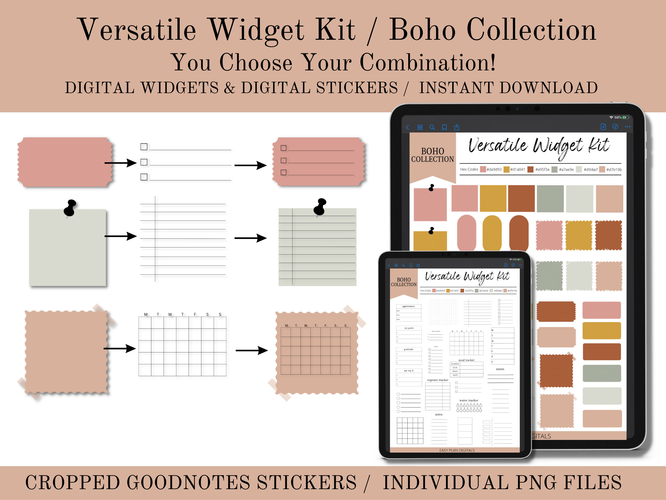 Versatile Widget Kit, Widgets, Digital Stickers, Planner Stickers ...