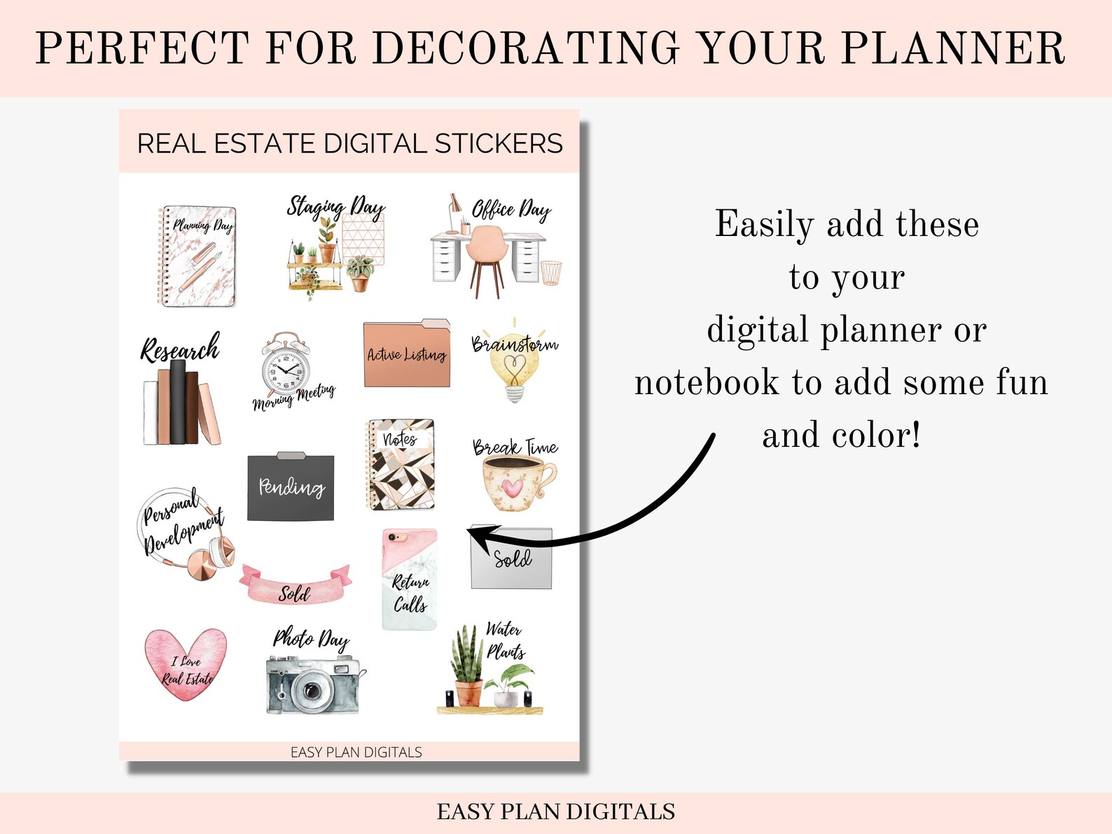 Real Estate Stickers / Digital Stickers / Instant Download / - Etsy