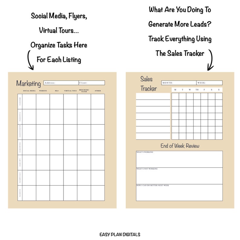 Real Estate Printables / Instant Download / PDF Printables / Listing ...