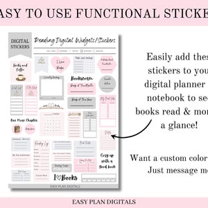 Reading Digital Stickers, Digital Stickers, Stickers, Widgets, Instant ...