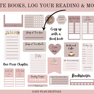 Reading Stickers, Digital Stickers, Widgets, Cropped Goodnotes Stickers ...