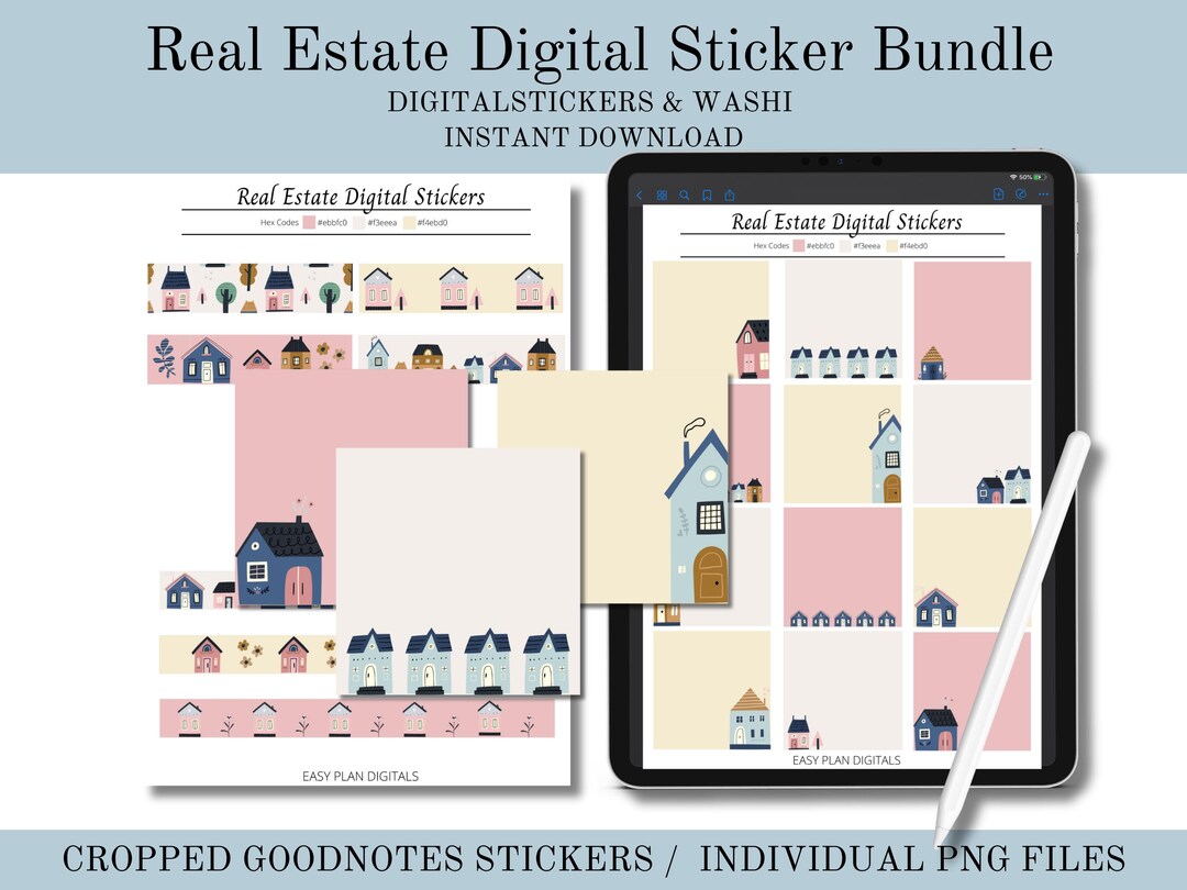 Real Estate Digital Stickers, Digital Stickers, Stickers, Digital ...