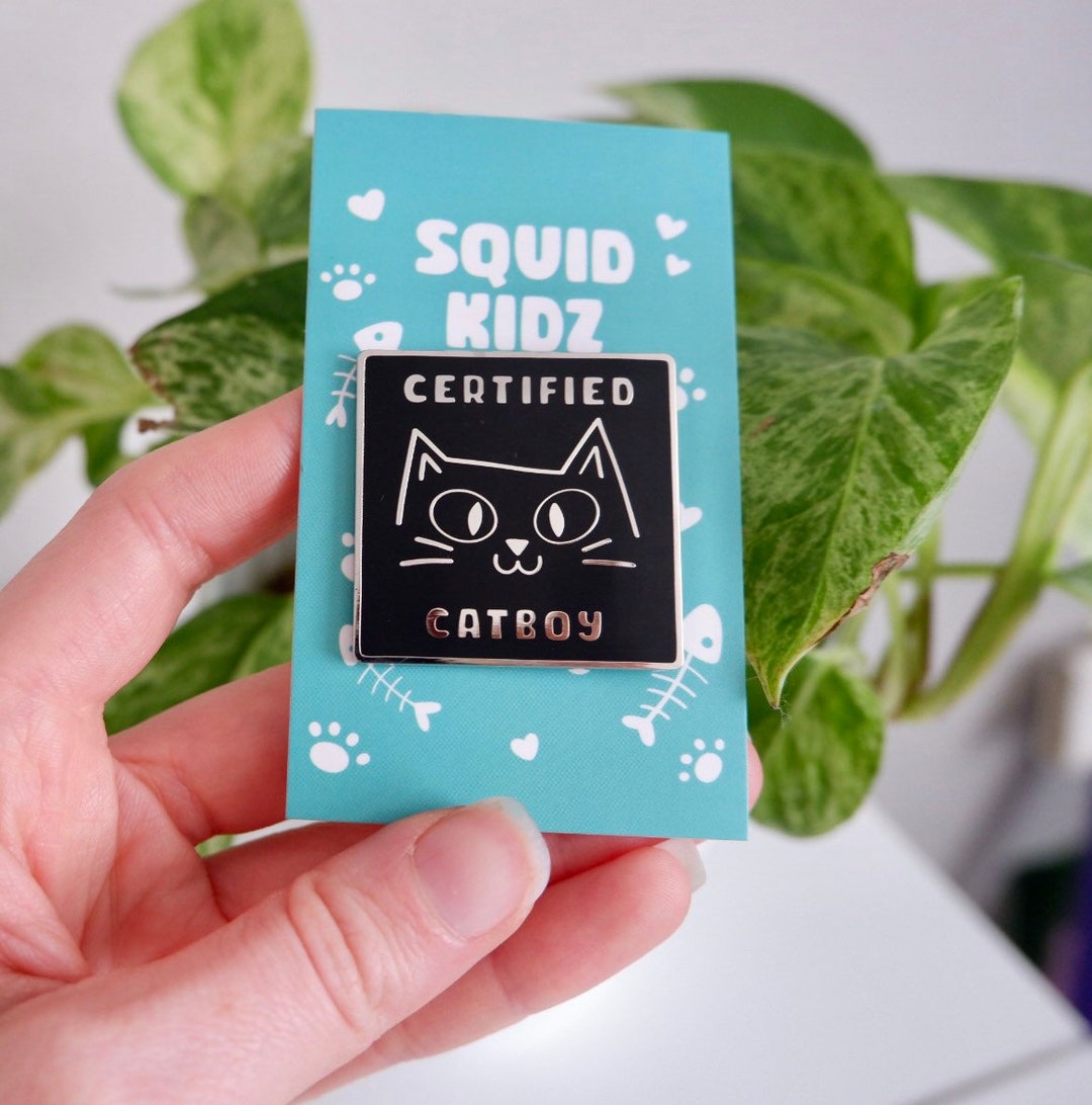 Certified Catboy Enamel Pin - Etsy