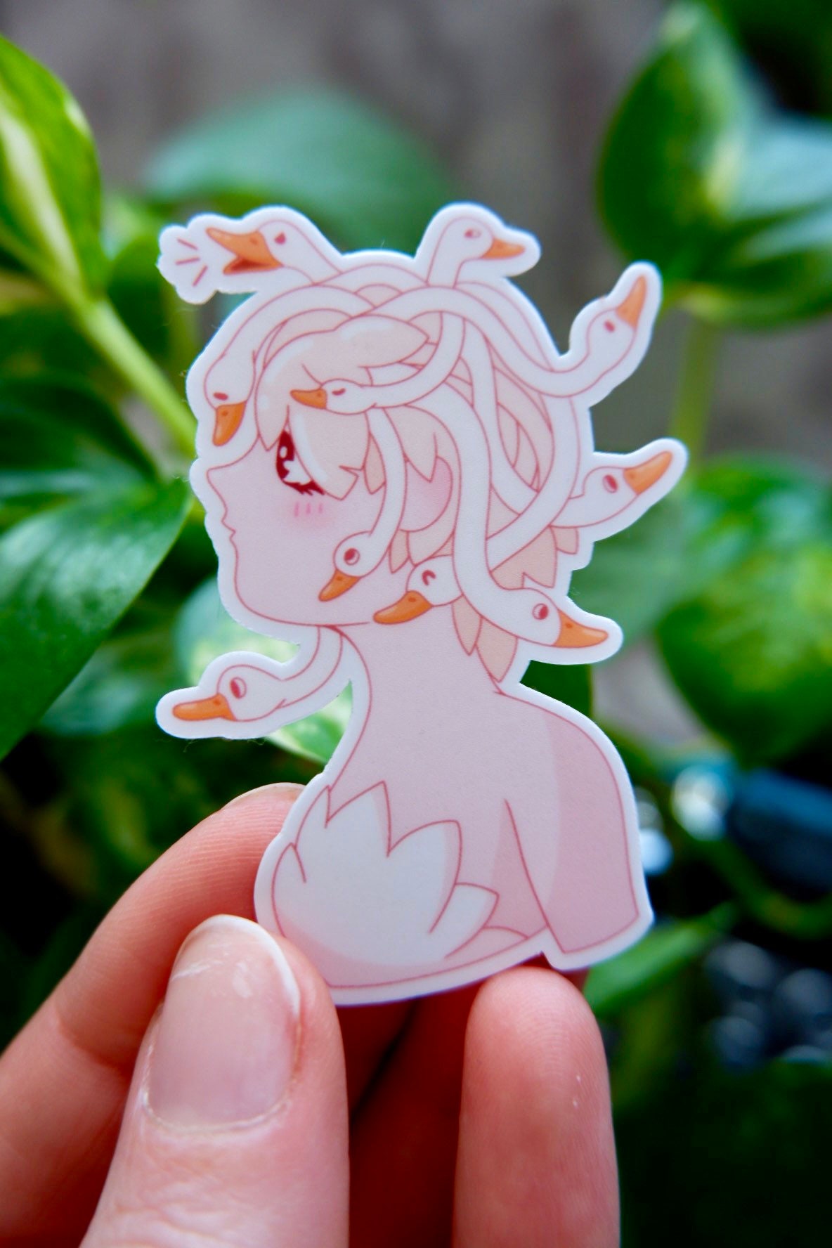 Medusa megoosa Goose Sticker Cute Waterproof Sticker - Etsy