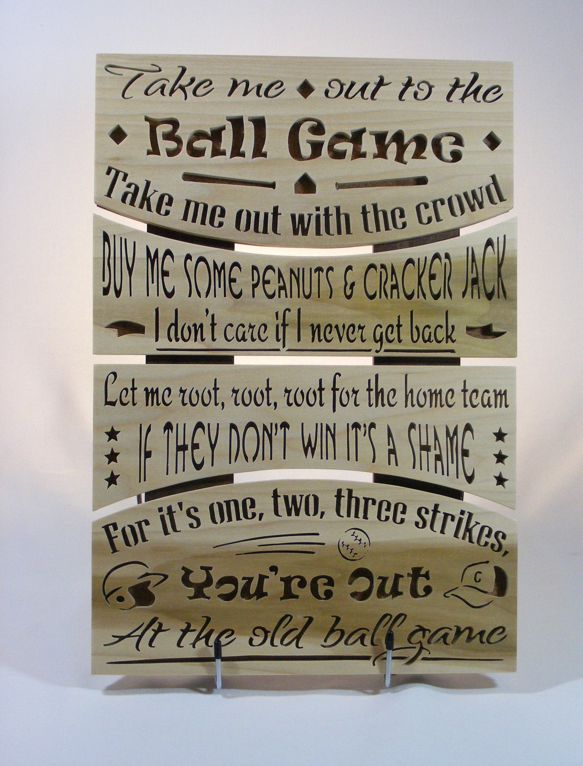 Take Me Out to the Ball Game Sign - Etsy
