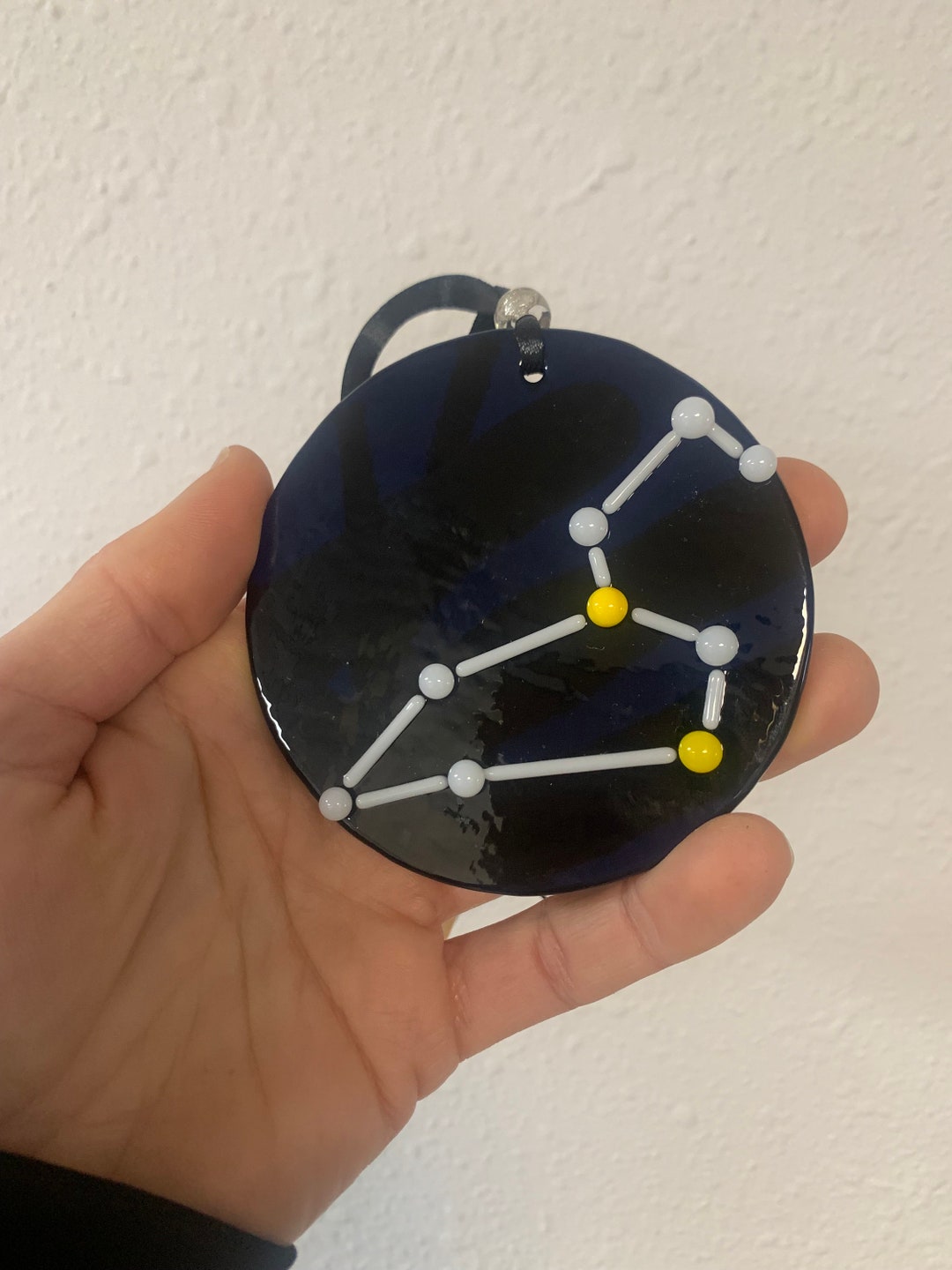Leo Glass Constellation Made in Midnight Blue - Etsy