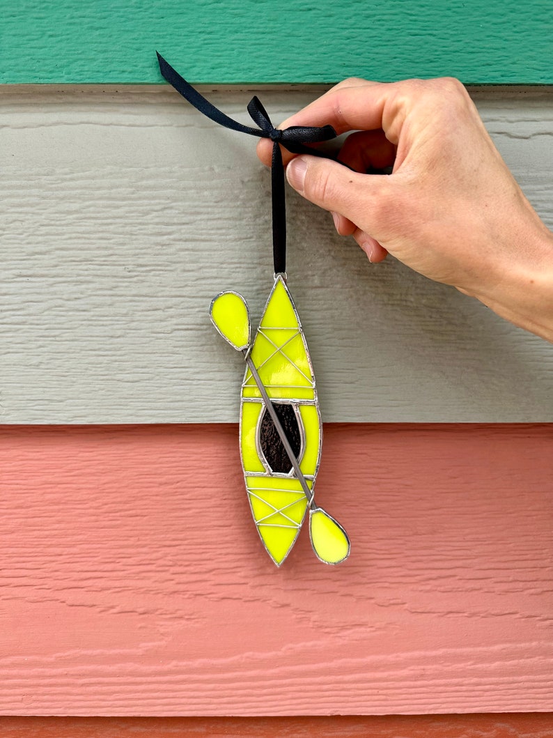 Stand up Stand Out Stained Glass Kayak - Etsy