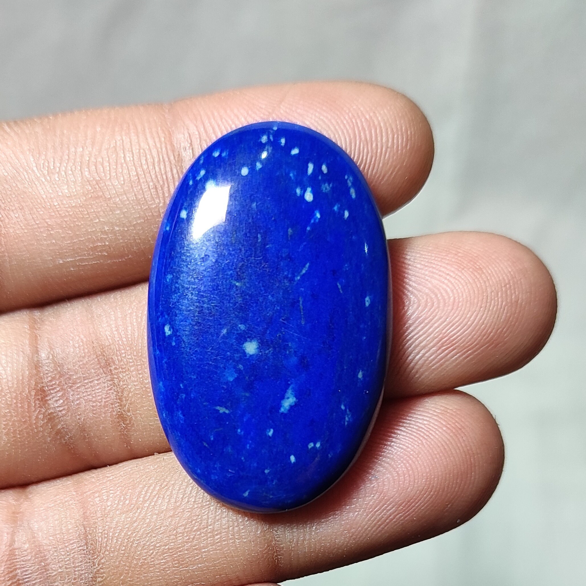 Fabulous Natural Lapis Lazuli 63.05 Ct. Gemstone Oval Shape Smooth ...