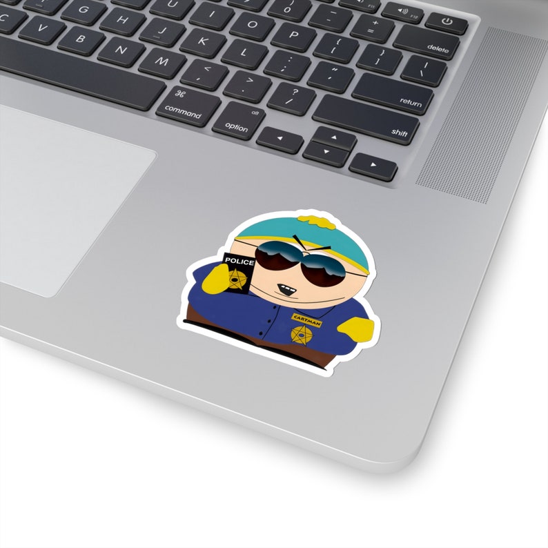 Cartman Cop respect My Authority Meme Kiss-cut Sticker South Park ...