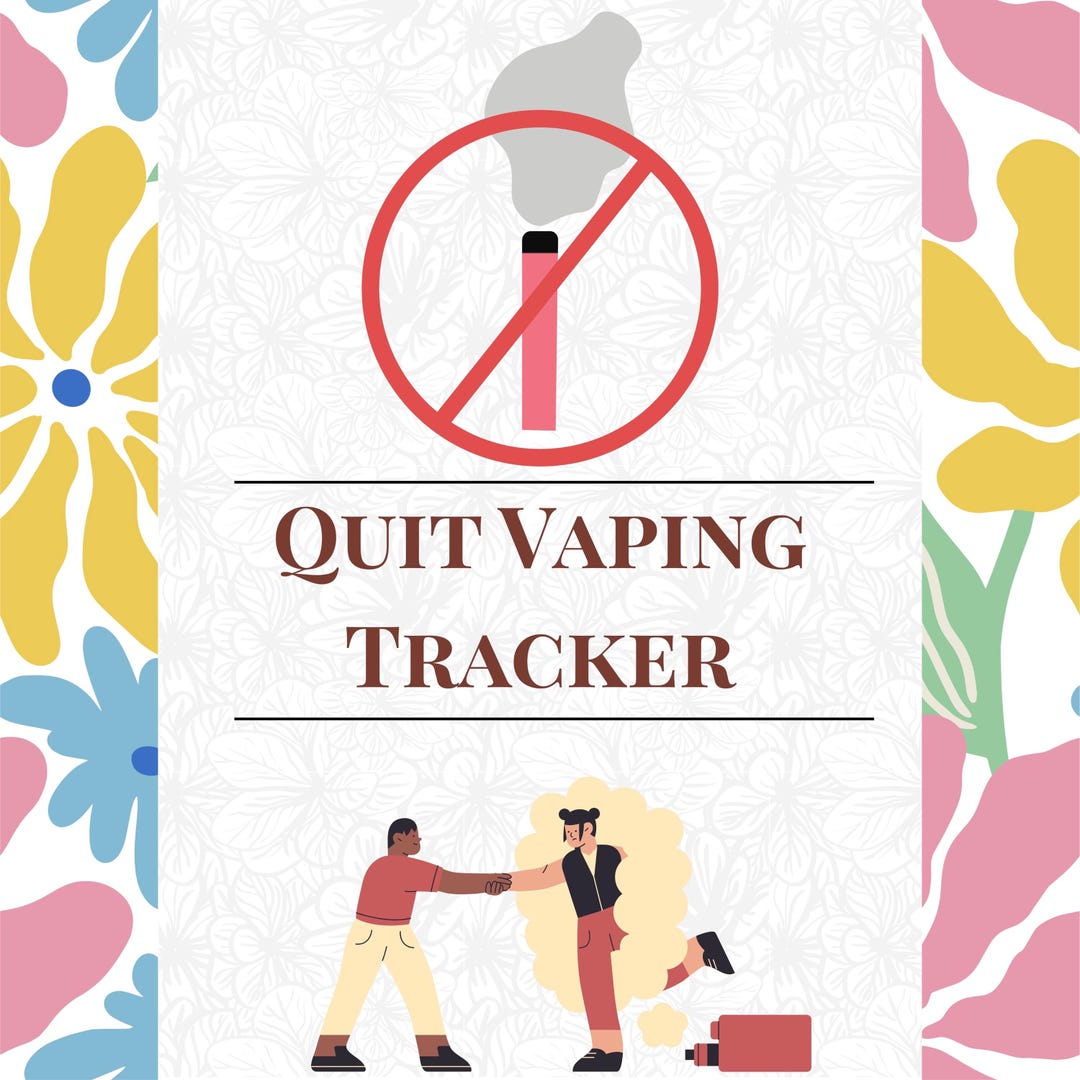 Quit Vaping 30-day Tracker | Self-care Journal (PDF) - Etsy