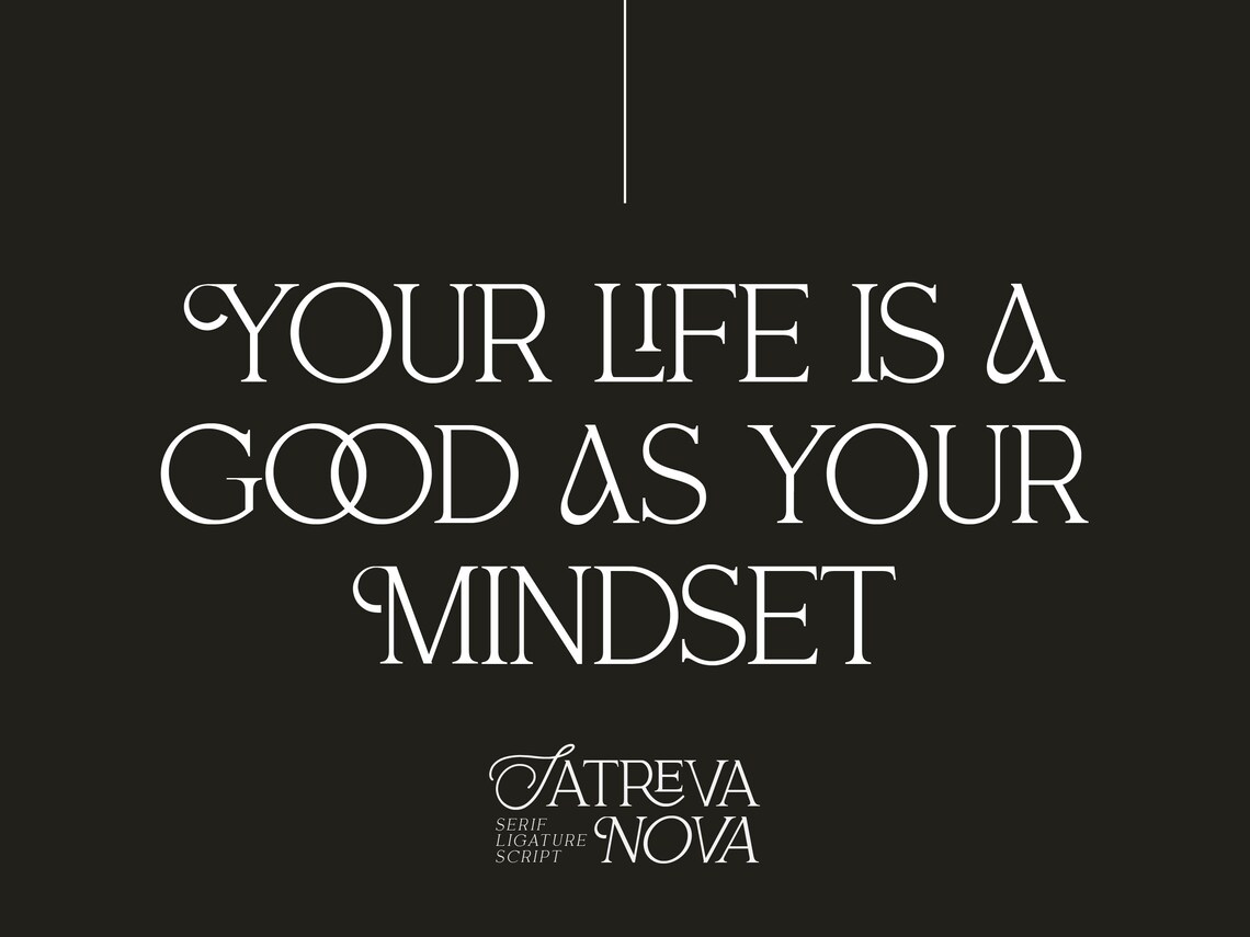 Satreva Nova Font Duo, Serif Font, Calligraphy Font, Stylish Font ...