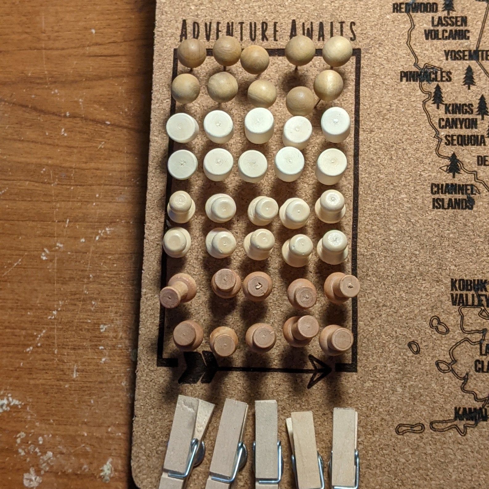 US National Parks Push Pin Map All 69 Parks Laser - Etsy