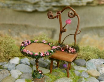 Fairy Table and Chair - Etsy