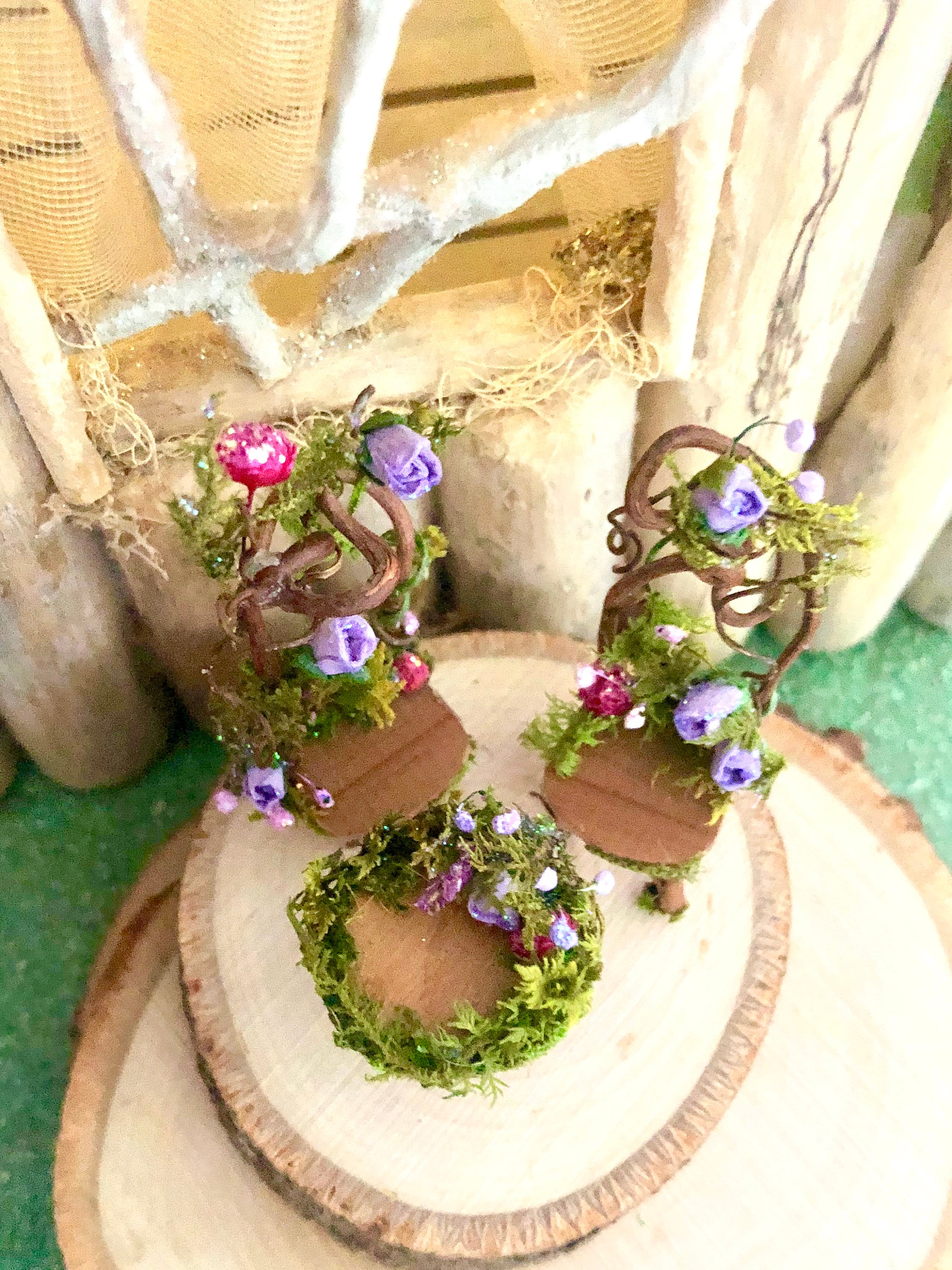 Vicky's Miniature Fairy Table and Chairs Dining Set - Etsy